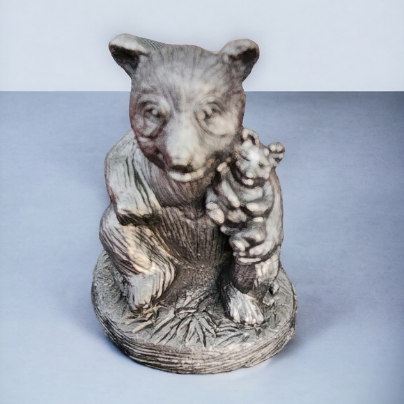 Michael Ricker | Art | Pewter Sculpture Bear W Teddy Bear By Michael ...